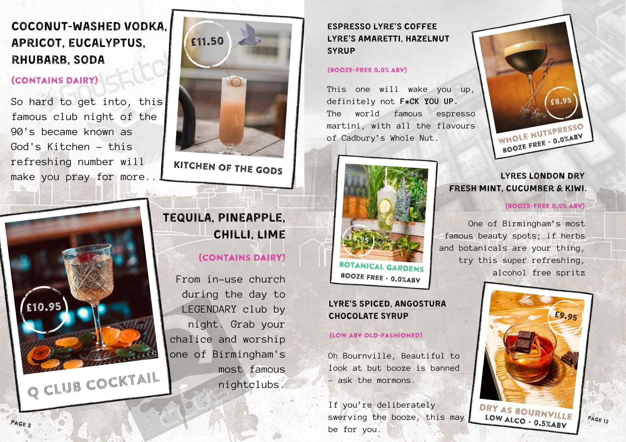 Food | Cocktails | Bottomless Menus – Gas St Social
